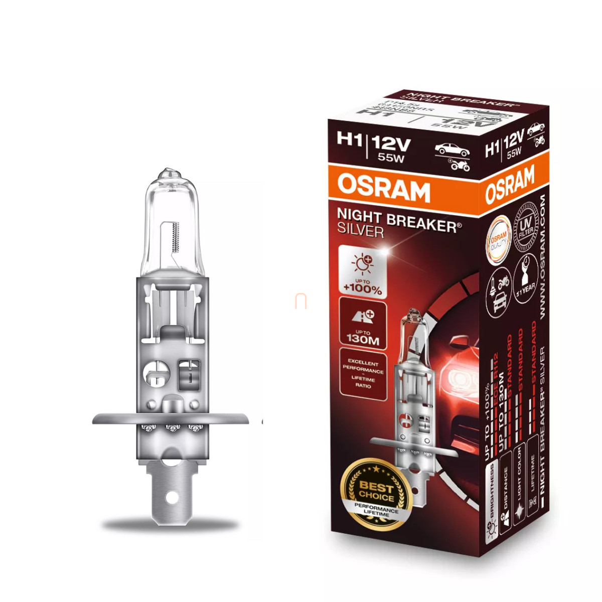 Osram Night Breaker Silver H1 +100% - Lumenet